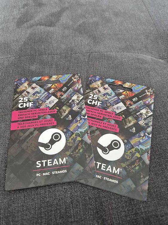Steam Codes 2 x 25 fr | Kaufen auf Ricardo