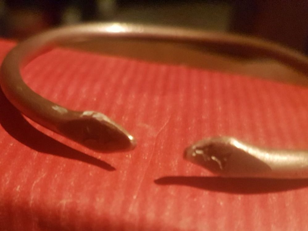 Mischmetall Schlangen Armreif aus Kupfereisen & Messing XL | Kaufen auf ...