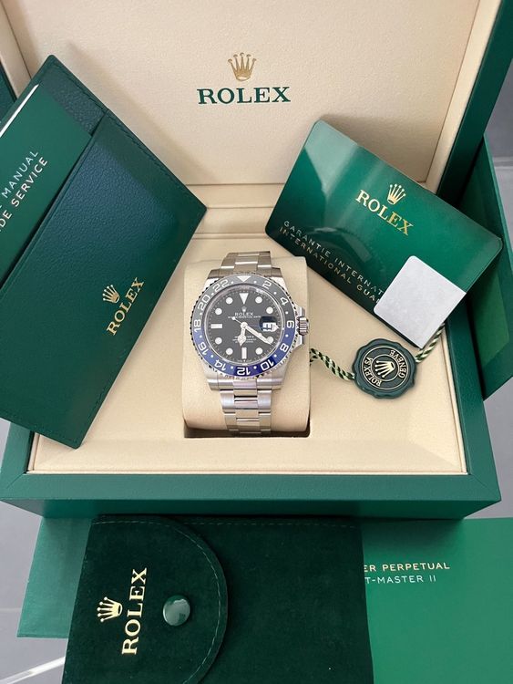 Rolex GMT Master 2 II Juli 2025 Fullset Batman Ungetragen (Neu (gemäss Beschreibung)) in ...