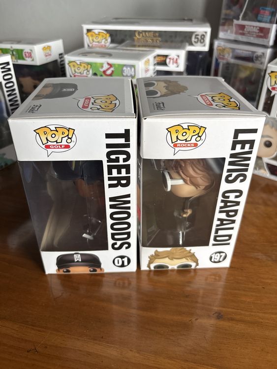 Funko Pop! Tiger Woods & Lewis Capaldi - Top Zustand! (Neu (gemäss ...