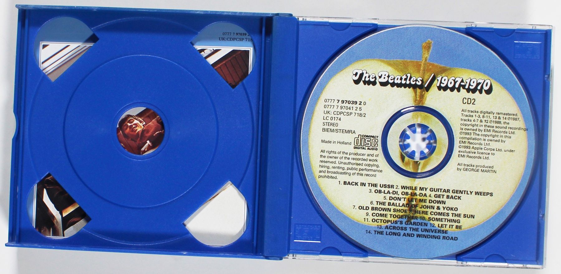 2CD THE BEATLES 1967-1970 BLAUES ALBUM BLUE BOX 1993 SELTEN (Gebraucht ...