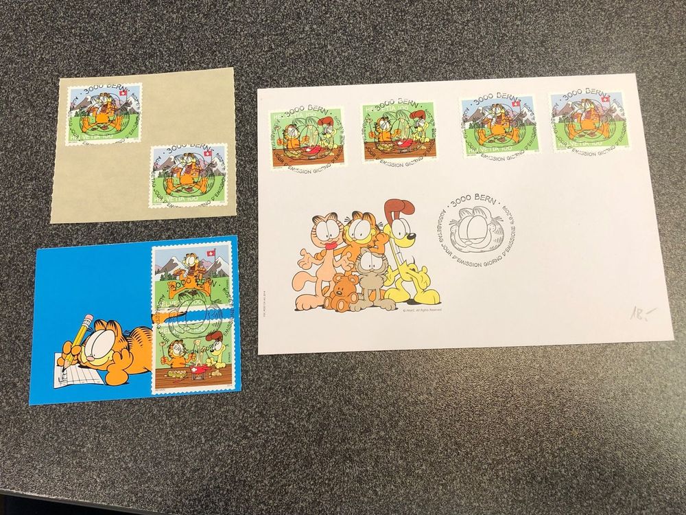 besondere FDC - NICHT im Abo geliefert - selten !!! GARFIELD (Gebraucht) in Lufingen für CHF 18 ...