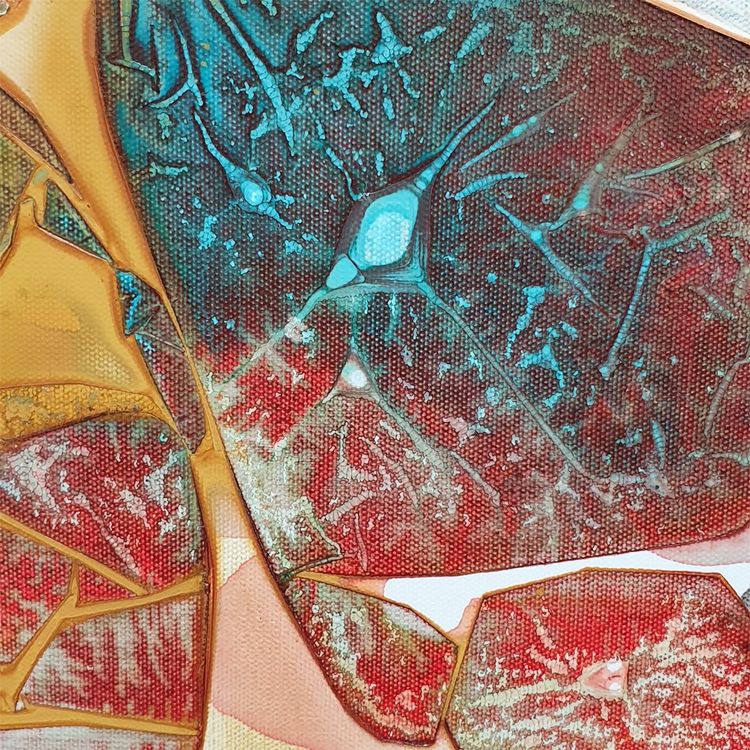 Original Gemälde von Dieu "Offenbarung III" abstrakt (Neu (gemäss Beschreibung)) in Dresden für ...