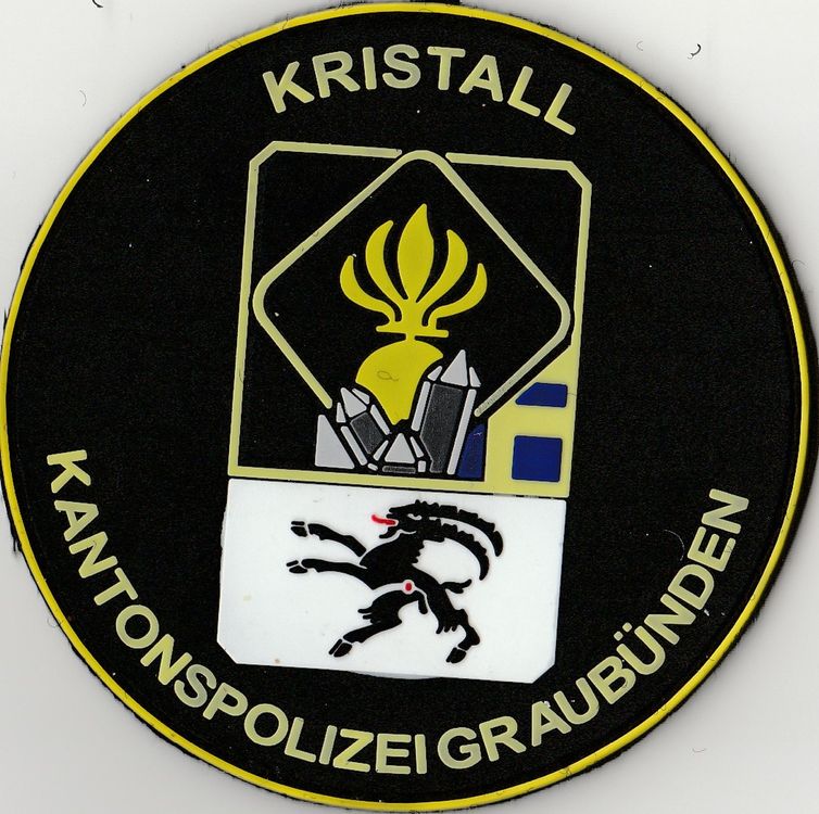 KaPo GR Kristall Einsatzabzeichen Patch mit Klett. (Neu und ...