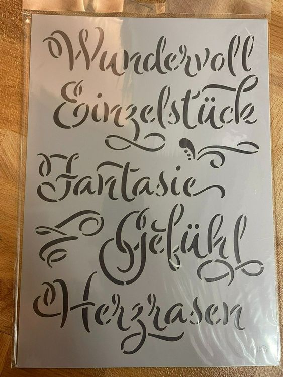 Gonis Flexschablone "Wundervoll" (Neu (gemäss Beschreibung)) in Jona ...