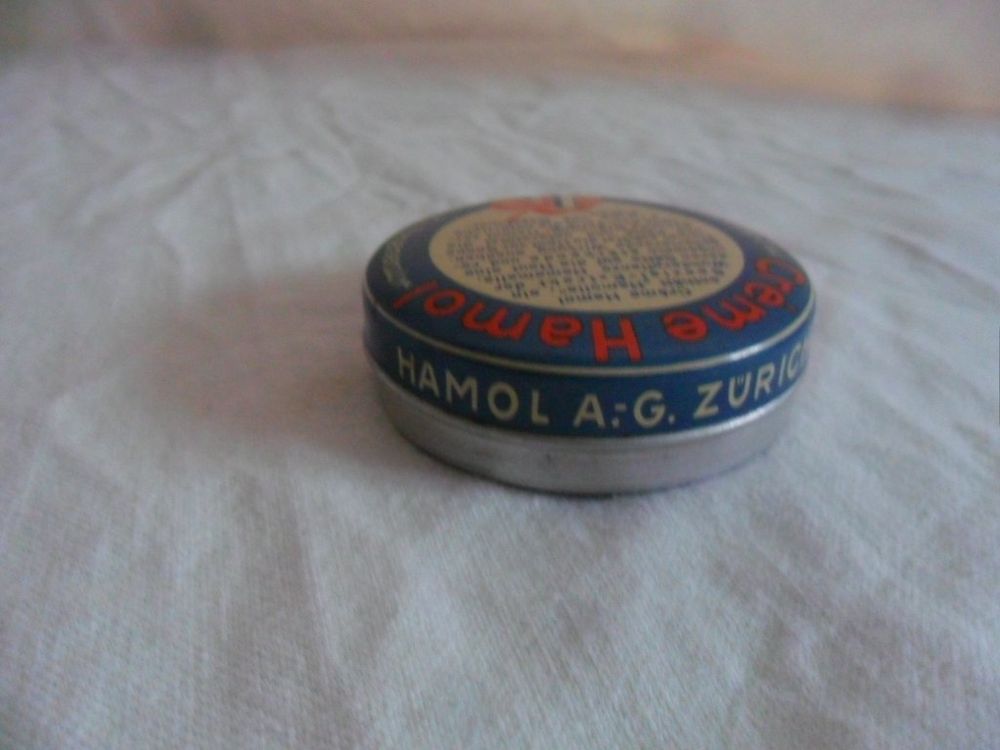 CRÈME HAMOL ZÜRICH Blechbüchse Blechdose Blechschachtel anti (Gebraucht ...