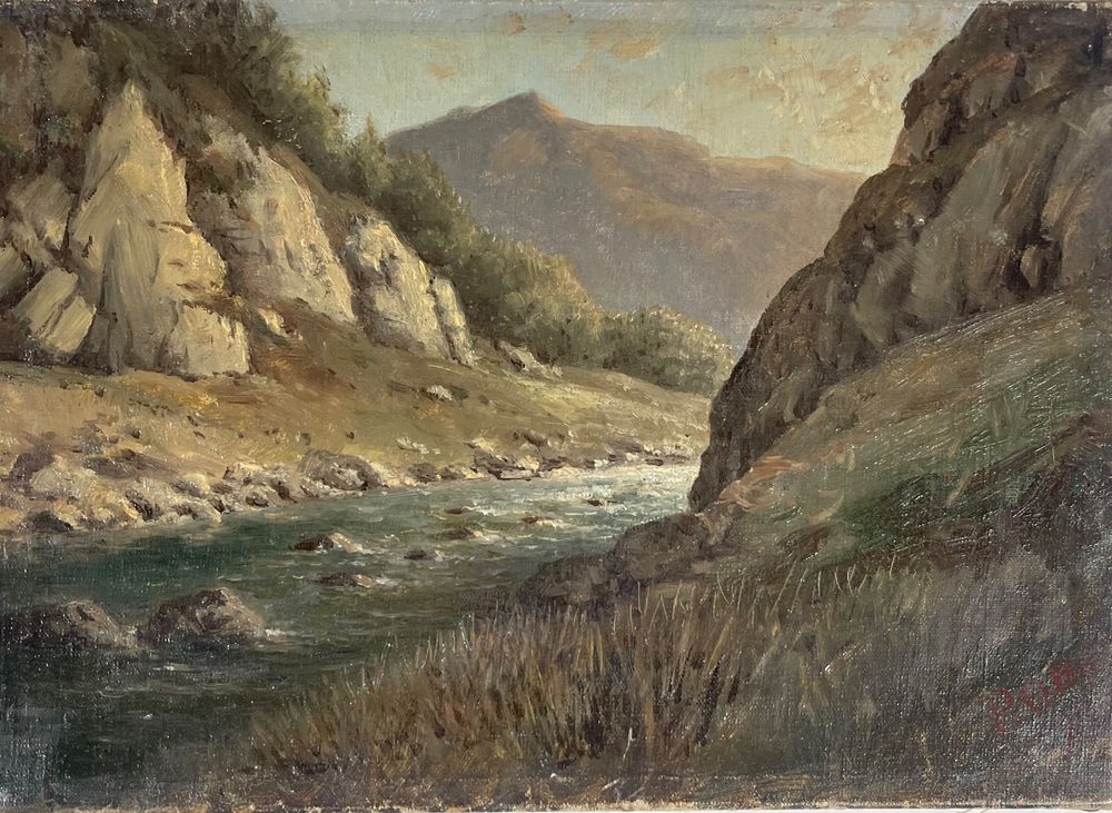 Antike Gemälde Fluss Anblick (Gebraucht) in Root für CHF 5 – mit Lieferung auf Ricardo kaufen