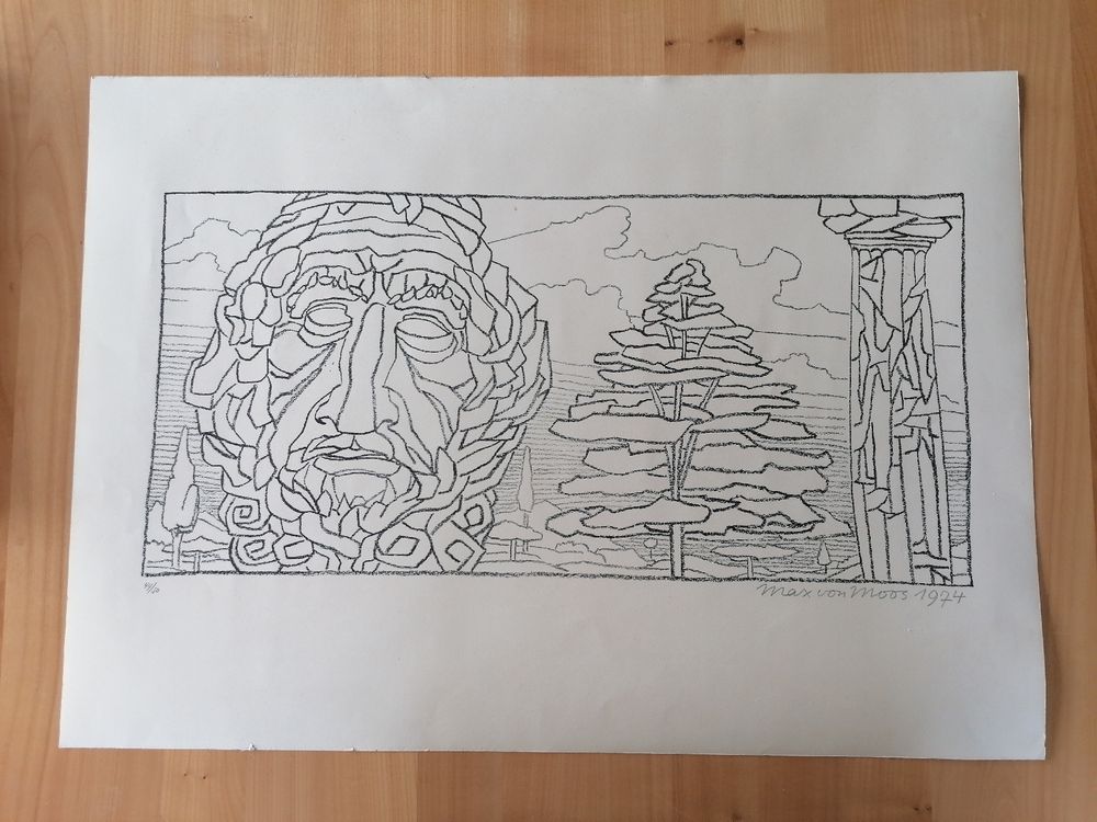 Lithographie /Max von Moos Luzern 1974 signiert (Gebraucht) in ...
