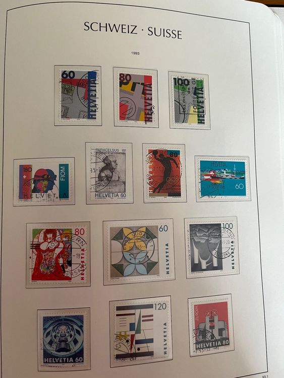 10 Vordruck Blätter mit Schweizer Marken (Gebraucht) in Murgenthal für CHF 1 – mit Lieferung auf ...