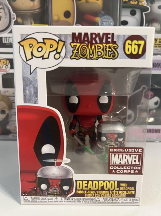 Funko POP! Marvel Zombies Deadpool with Headpool Limitée (Neu und ...