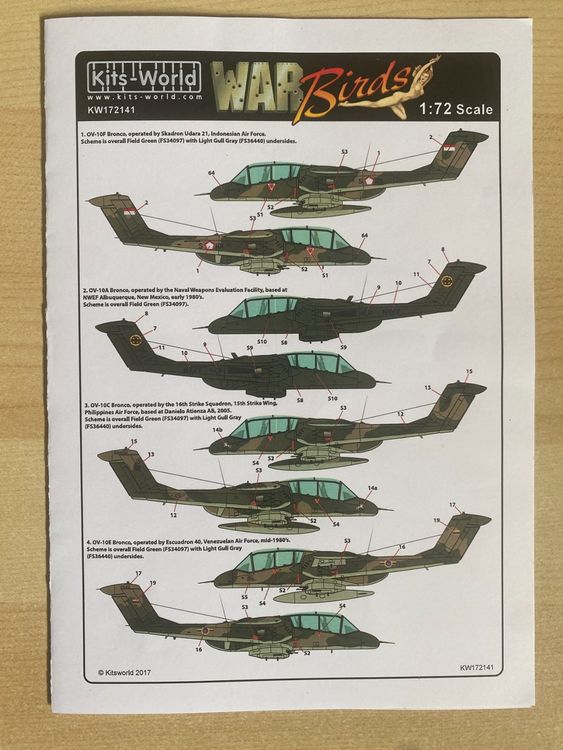 Decals 1/72 - OV-10 Bronco von Kits-World | Kaufen auf Ricardo