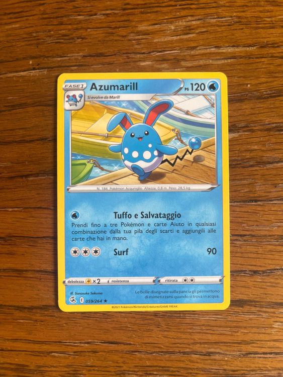 Carte Pokemon Azumarill - Fusion Strike - IT | Kaufen auf Ricardo