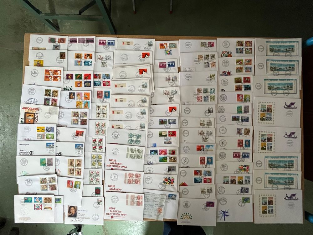 185 FDC Schweiz aus den 80er Jahren (Gebraucht) in Murgenthal für CHF 10 – mit Lieferung auf ...