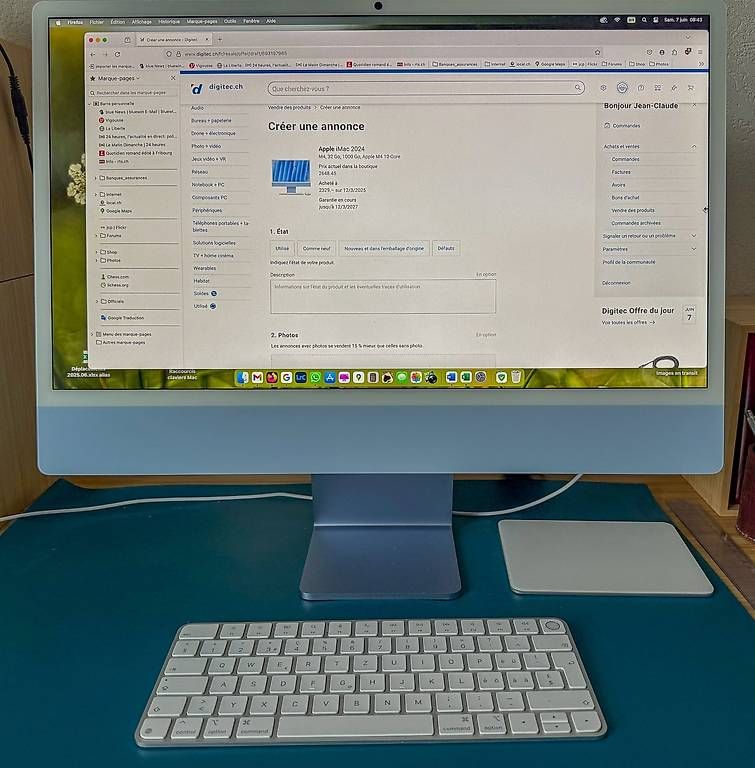 iMac 2024. M4. 32 Go de RAM, stockage 1To (Neu (gemäss Beschreibung)) in Corcelles-Payerne für ...