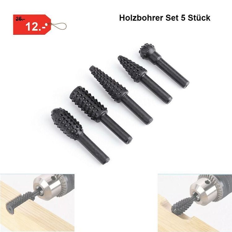 Holzbohrer Set 5 Stk Fräser Cutter Holz | Kaufen auf Ricardo