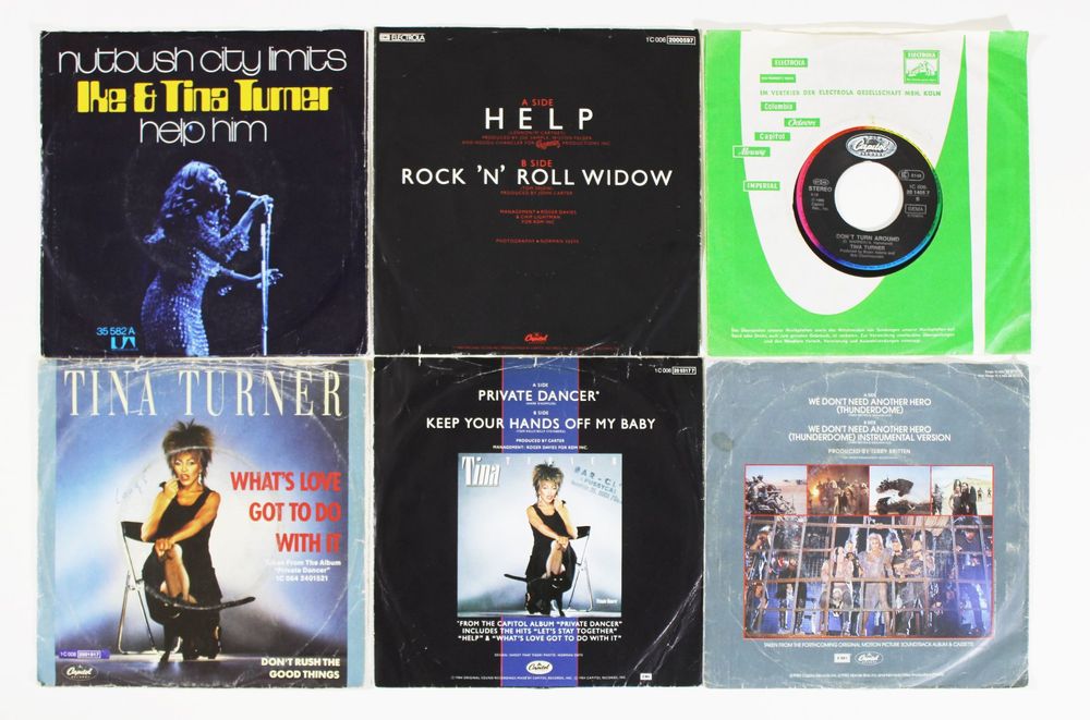 7" 6x TINA TURNER kleine Singles Sammlung 1973-1986 | Kaufen auf Ricardo