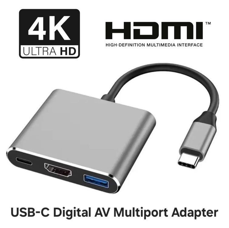 USB‑C Digital AV Multiport Adapter für Apple iPhone iPad Mac (Neu und ...