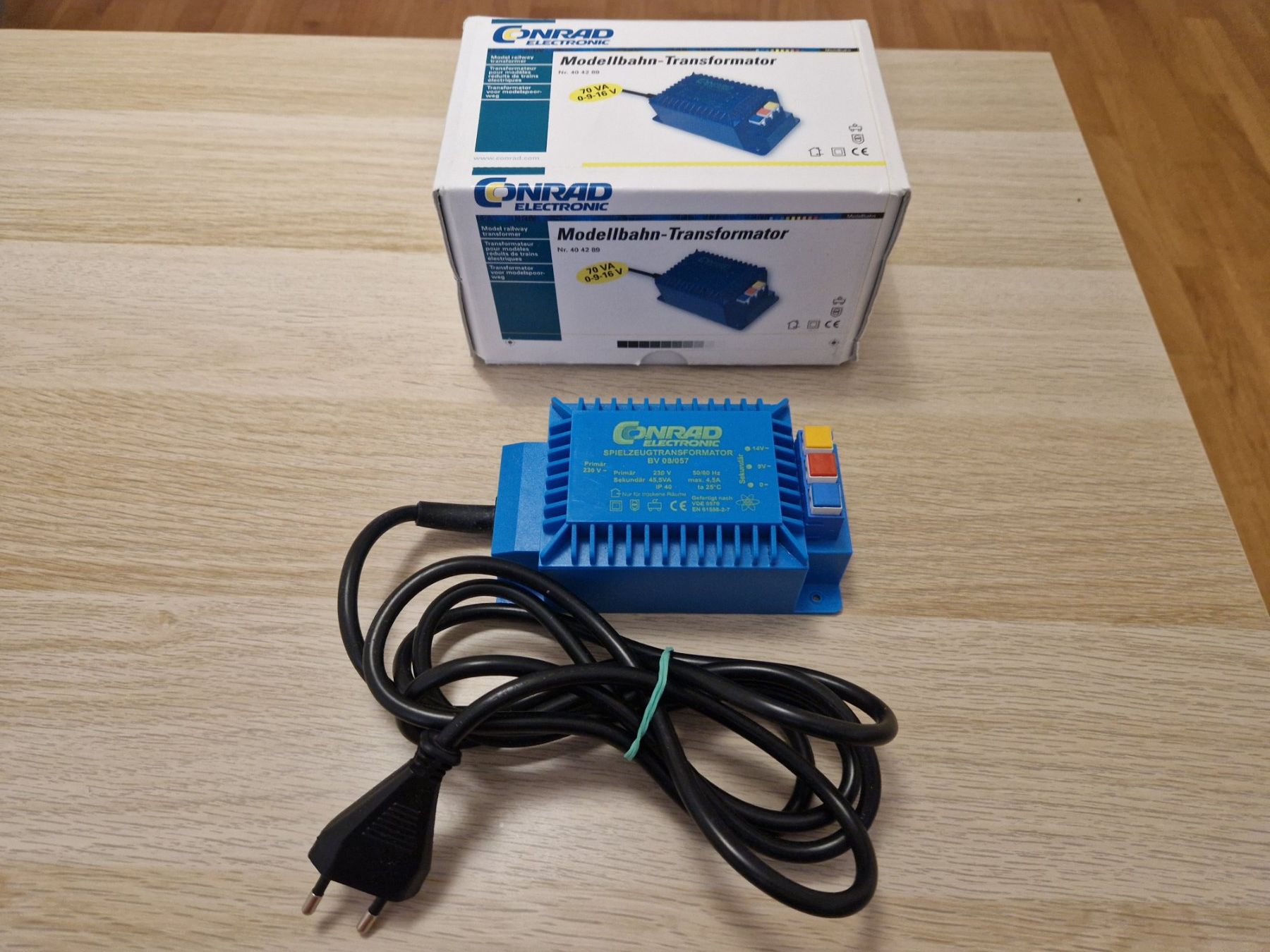 Conrad 40 42 89 Modellbahn Transformator (D'occasion) à St-Aubin-Sauges pour CHF 20 – avec ...