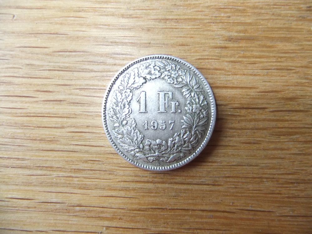 1 Franken Schweiz Helvetia 1957 | Kaufen auf Ricardo
