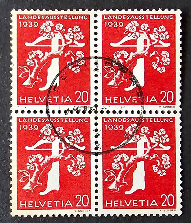 Z 230z Landesausstellung in Zürich Viererblock (1939) (Gebraucht) in Hittnau für CHF 2 – mit ...