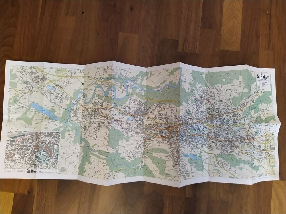 St. Gallen Massstab 1:12000, datiert 1985 (Gebraucht) in Ohmstal für ...