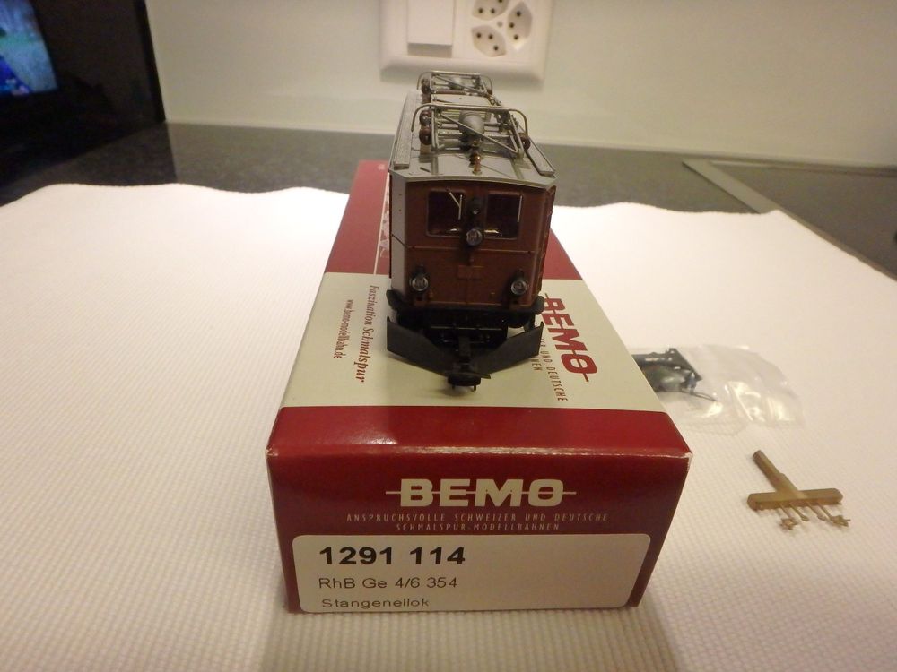 Bemo RhB Ge 4/6 354 braun /analog 1291114 (Neu (gemäss Beschreibung ...