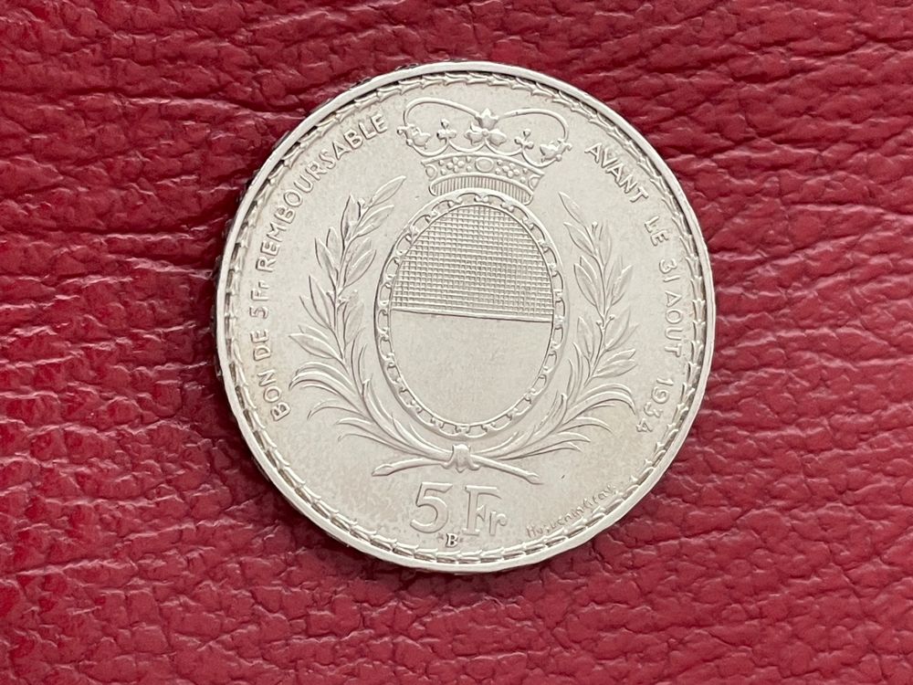 5fr Silber 1934 Freiburg | Kaufen auf Ricardo