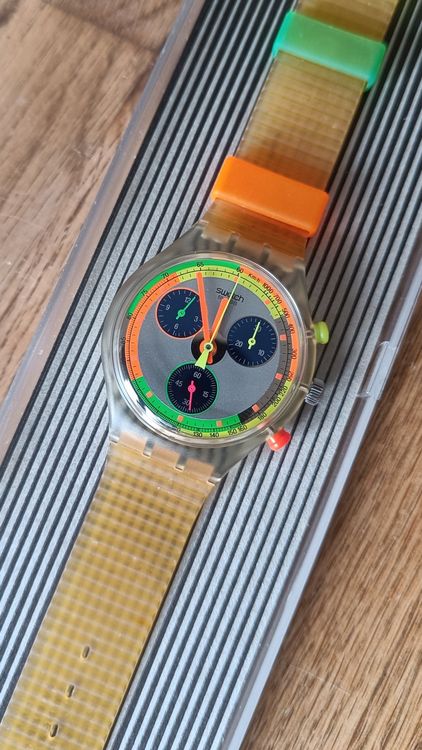 NOS SWATCH CHRONO jelly stag SCK104 vintage 1993 (Neu und ...