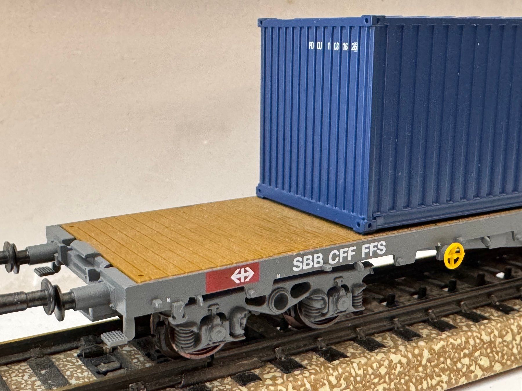 Hag 390 Container-Tragwagen Sgss SBB mit 40' Seecontainer (Gebraucht ...