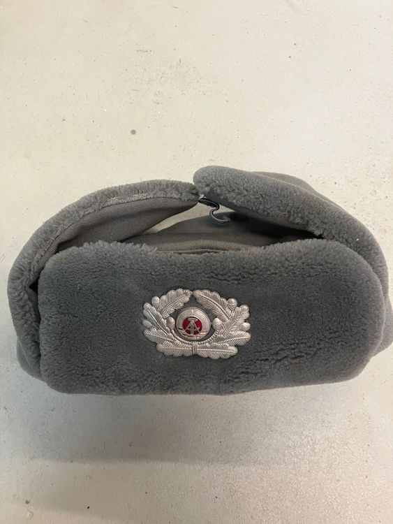 Original NVA Winterfellmütze DDR Mutz Hut Militär Armee (Gebraucht) in ...