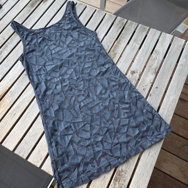 🐸 NILE LONG TOP TUNIKA TRANSPARENT S NACHTBLAU (Gebraucht) in Môtier ...