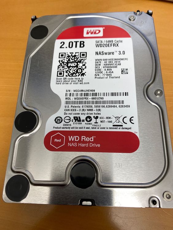 WD Red 2 TB NAS HDD (Gebraucht) in Uetikon am See für CHF 20 – mit Lieferung auf Ricardo kaufen
