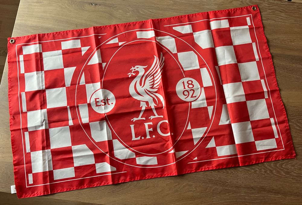 LIVERPOOL FC FLAG FAHNE ROT LFC REDS ROT OFFICIAL CLUB (Gebraucht) in ...