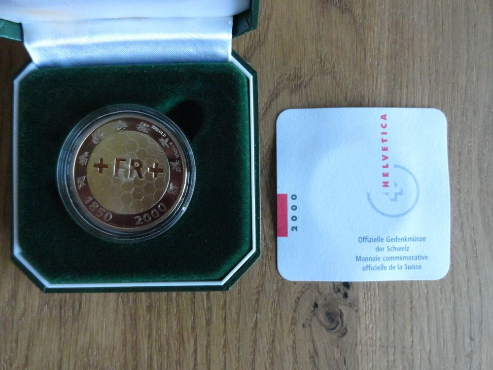 5 Fr. Gedenkmünze Schweiz 2000 - 150 Jahre Schweizer Franken (Neu und originalverpackt) in ...