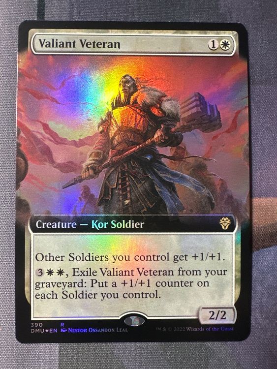 Valiant Veteran FOIL Variant 390 Dominaria (Neu (gemäss Beschreibung ...
