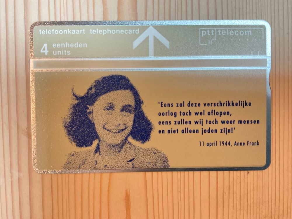 Ungebrauchte Telefonkarte Niederlande, Anne Frank (Neu (gemäss ...