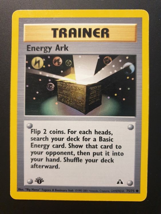 ⭐1. Edition Pokemon Trainer Energy Ark 75/75 * EN * Fr. 1.-⭐ (Gebraucht ...