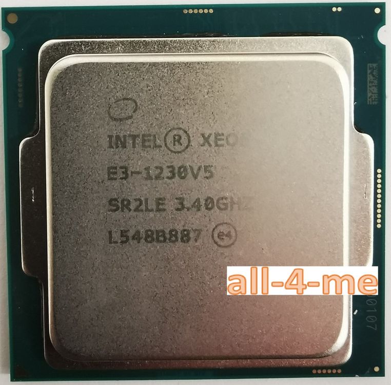 Intel® Xeon® Proz. E3-1230 V5 3,40 GHz 4C/8T 8MB Cache (Gebraucht) in Wangen ZH für CHF 29 – mit ...