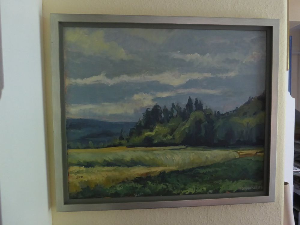Walter Schenkel - Oelbild Landschaft 1954 signiert & gerahmt (Gebraucht ...