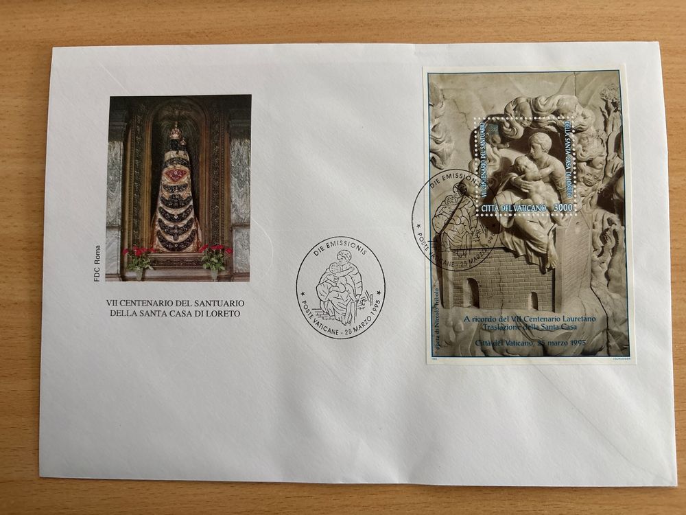 Vatikan - Loreto Gedenkbriefmarke 1995, Top Zustand! (Gebraucht) in ...