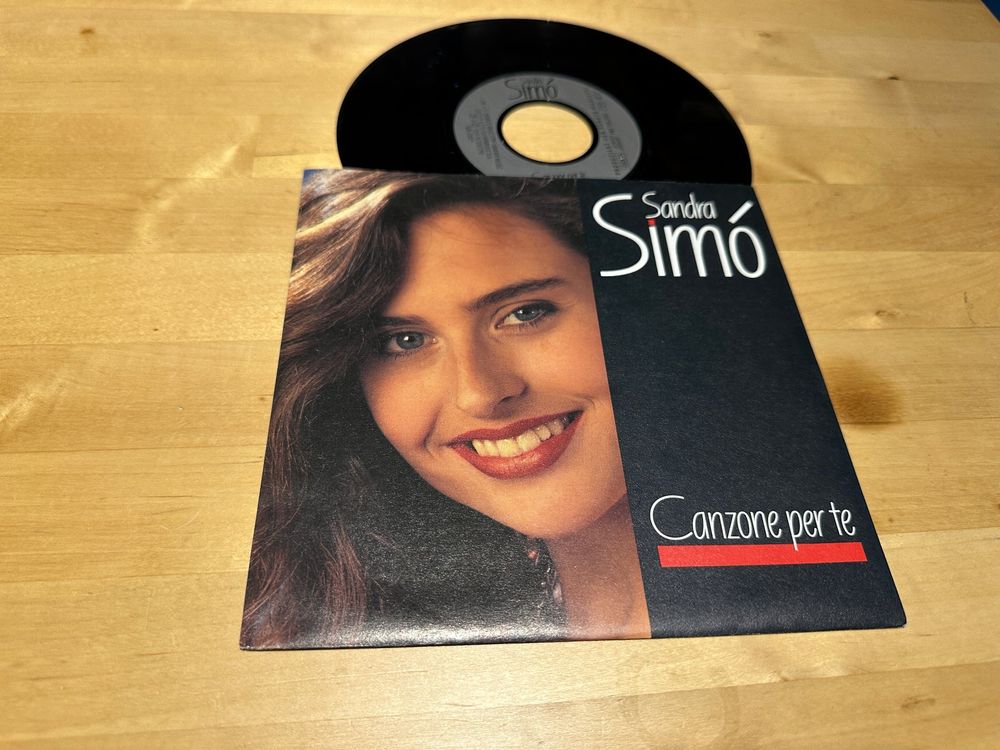 SANDRA SIMO STUDER EUROVISION rare Single Canzone per te (Gebraucht) in ...