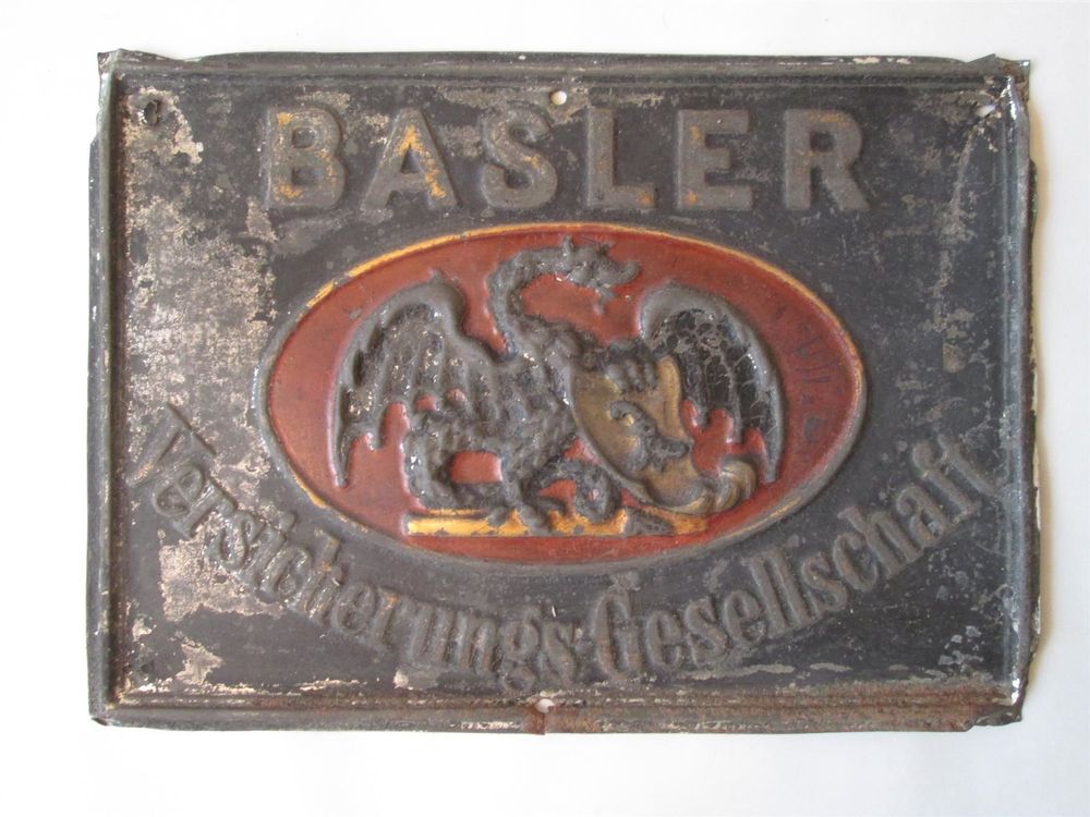 original BASLER VERSICHERUNG Plakette (Antik) in Rapperswil SG für CHF ...