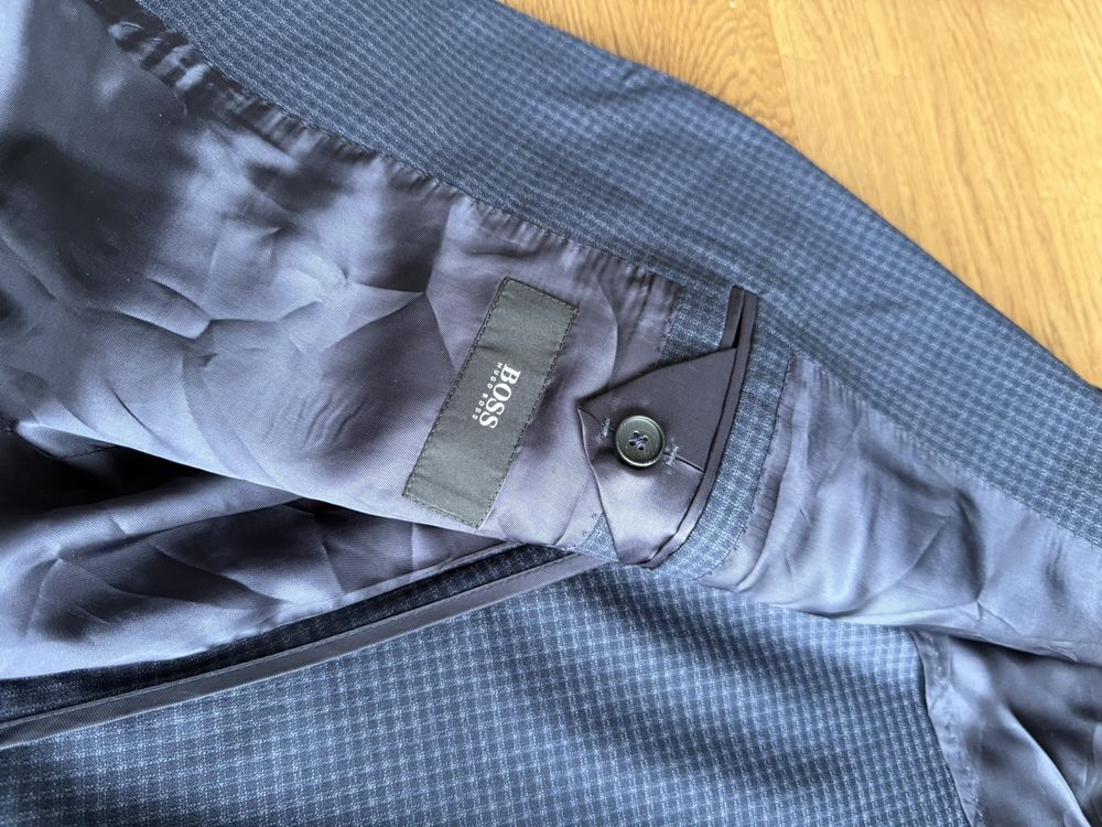 HUGO BOSS Anzug Slim Fit – Gr. 94 (38L) – Super 130 Guabello (Neu ...