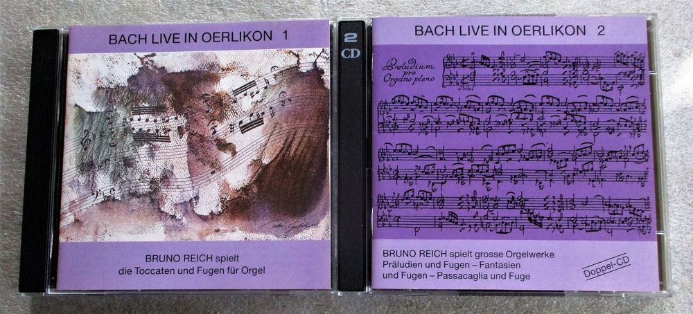BRUNO REICH/J.S. BACH - Bach Live in Oerlikon Vol. 1 & 2 (Gebraucht) in ...