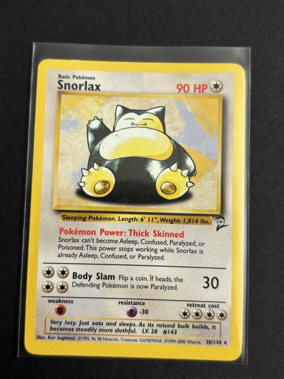 Snorlax 30/130 Pokemon Base Set 2 LP (Gebraucht) in Adliswil für CHF 5 ...
