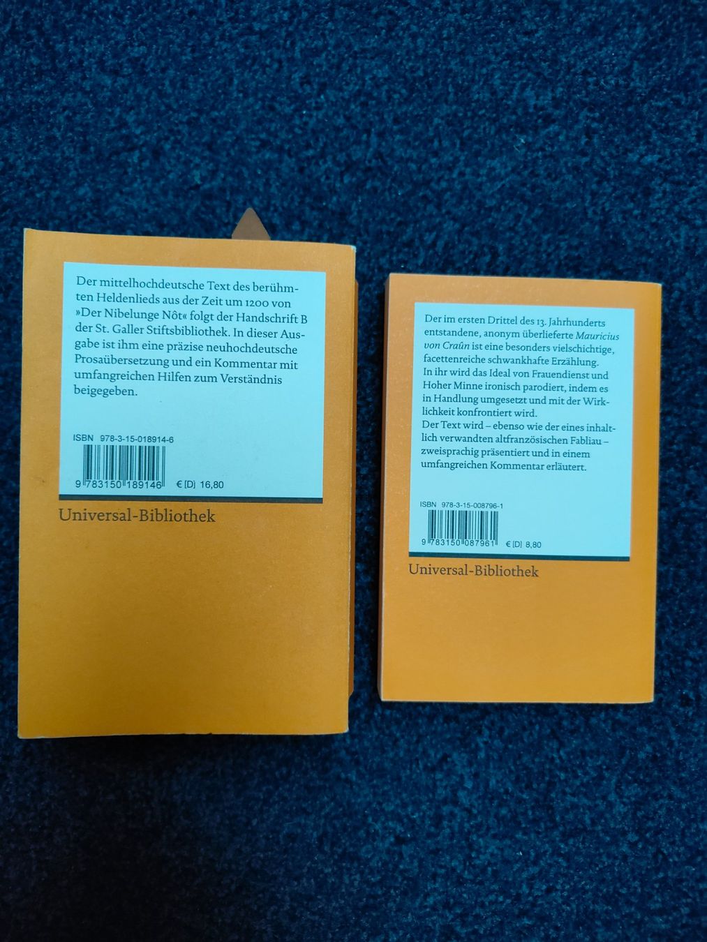 Mittelalter Literatur (Nibelungenlied, Mauricius von Craûn) (Gebraucht ...
