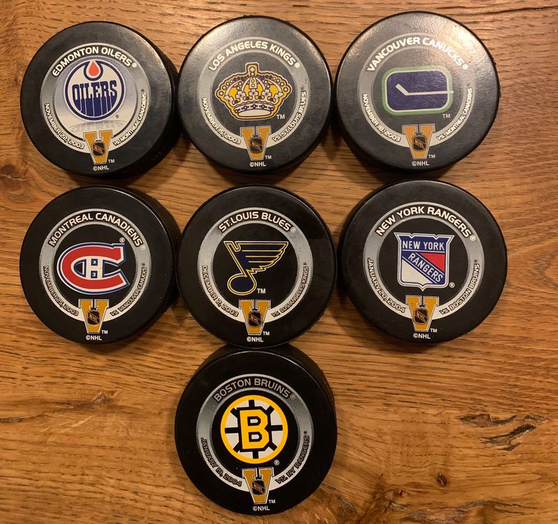 Puck Offizielle Game-Pucks NHL Vintage Logos (Neu (gemäss Beschreibung ...