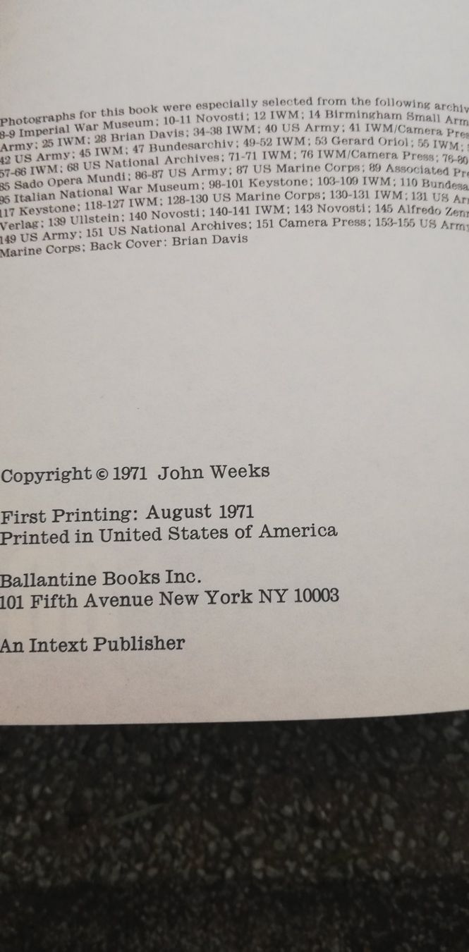 Infantry Weapons-Ballantine's Illustrated History Of The.. (Gebraucht ...