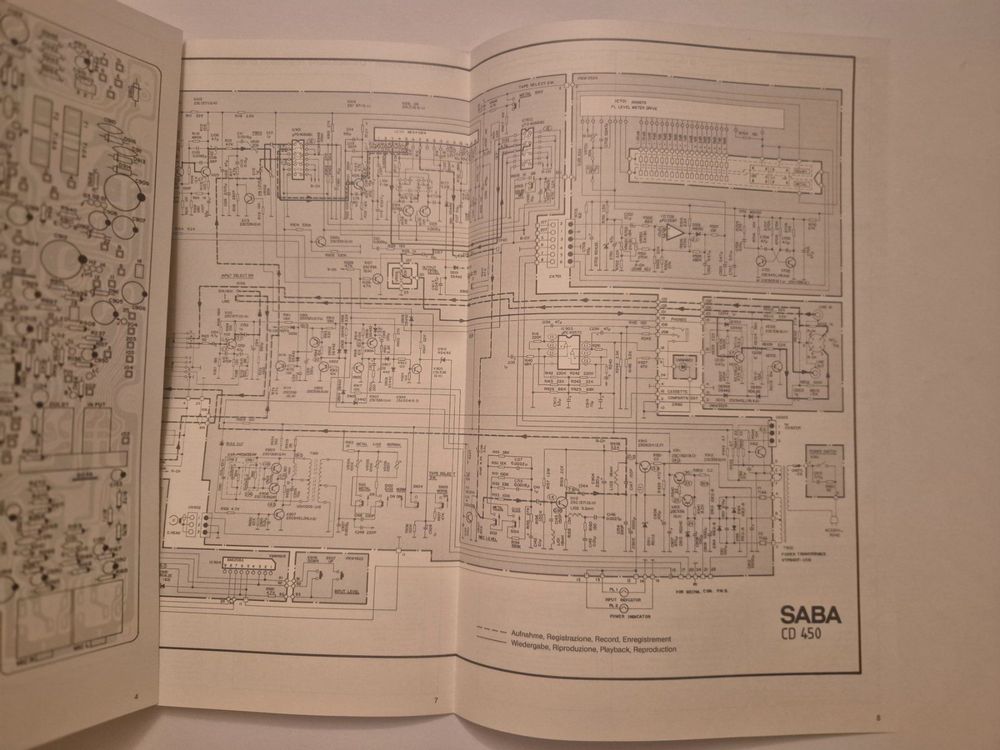 Saba T171 CD 450 Service Anleitung Kassettendeck Reparatur (Gebraucht ...