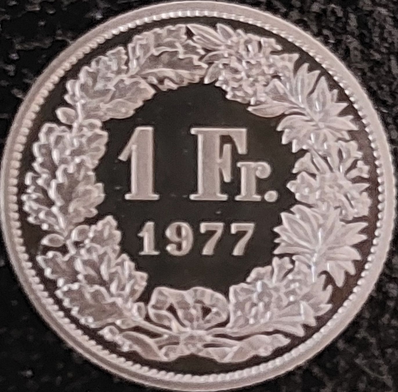 1 Franken 1977 pp / aus Münzsatz / in einer Münzkapsel (Neu (gemäss Beschreibung)) in Arch für ...